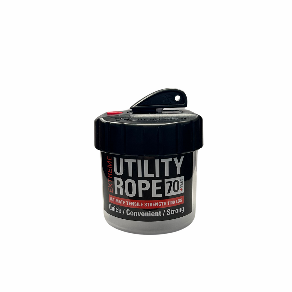 Safety Orange Utility Rope in a Mini Rapid Rope Canister - Rapid Rope