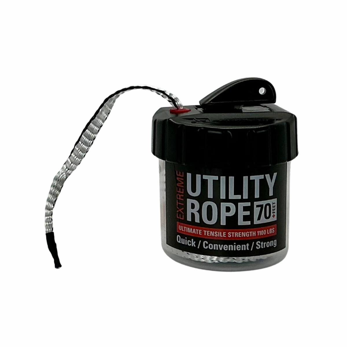 White Utility Rope in a Mini Rapid Rope Canister - Rapid Rope